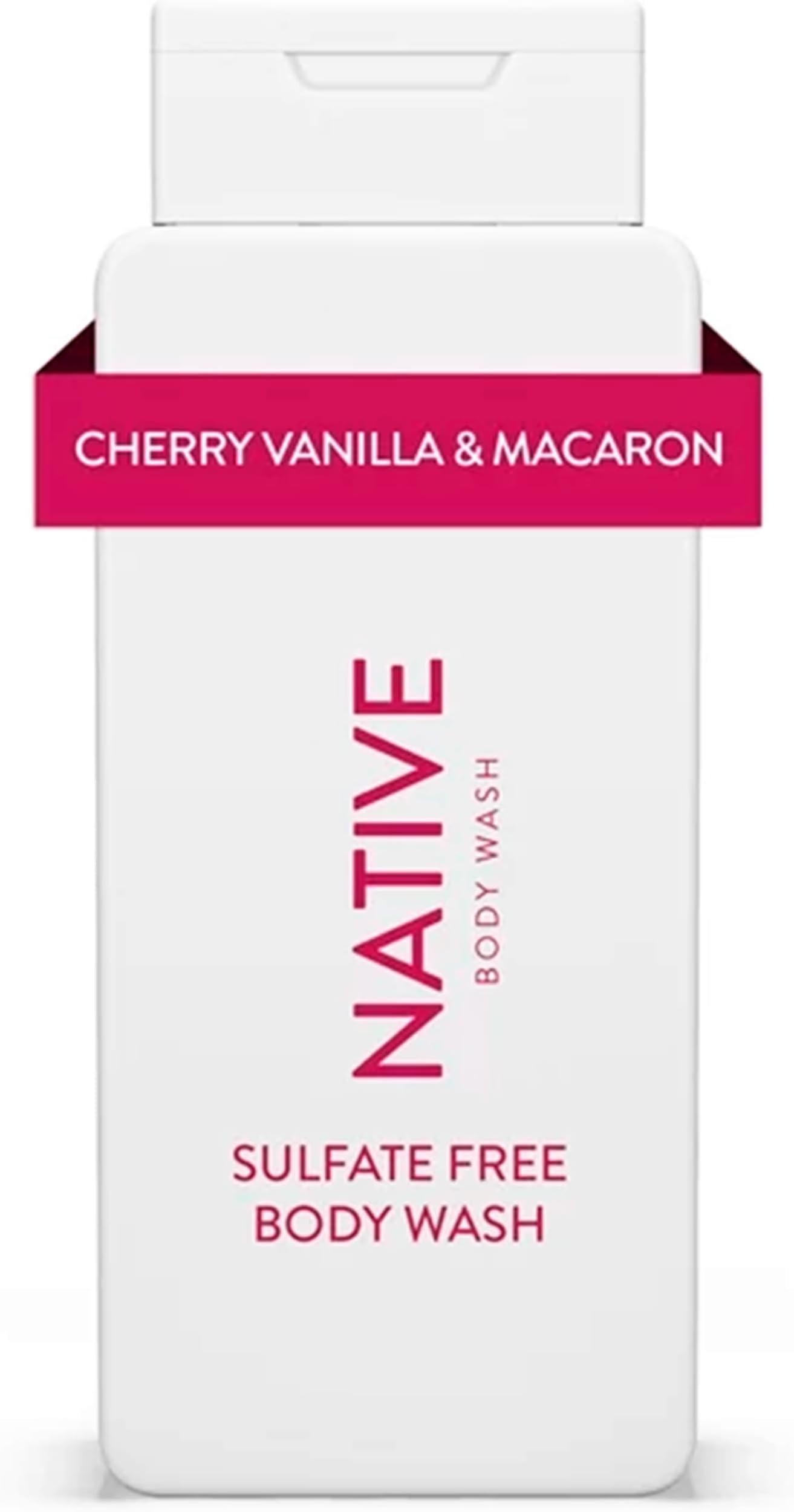 Amazon.com : Native Body Wash - Cherry & Vanilla Macaron - Liquid Soap | Clean, Naturally ...
