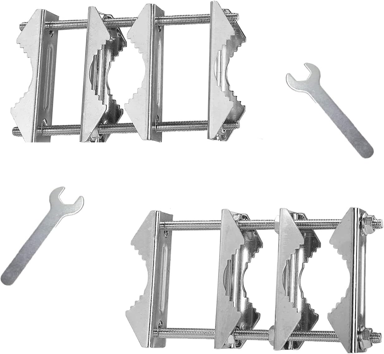 Amazon.com: 2 PCS Double Antenna Mast Clamp V Jaw Block with Bolts Mast ...