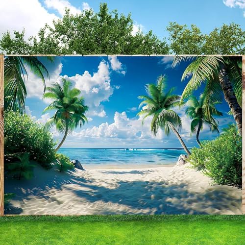 Amazon.com : LIANNE 7x5ft Tropical Parrot Swimming Pool Backdrop Summer ...