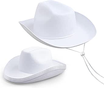 6Pcs Cowboy Hats Bulk, Western Cowgirl Hat with Adjustable Drawstring ...
