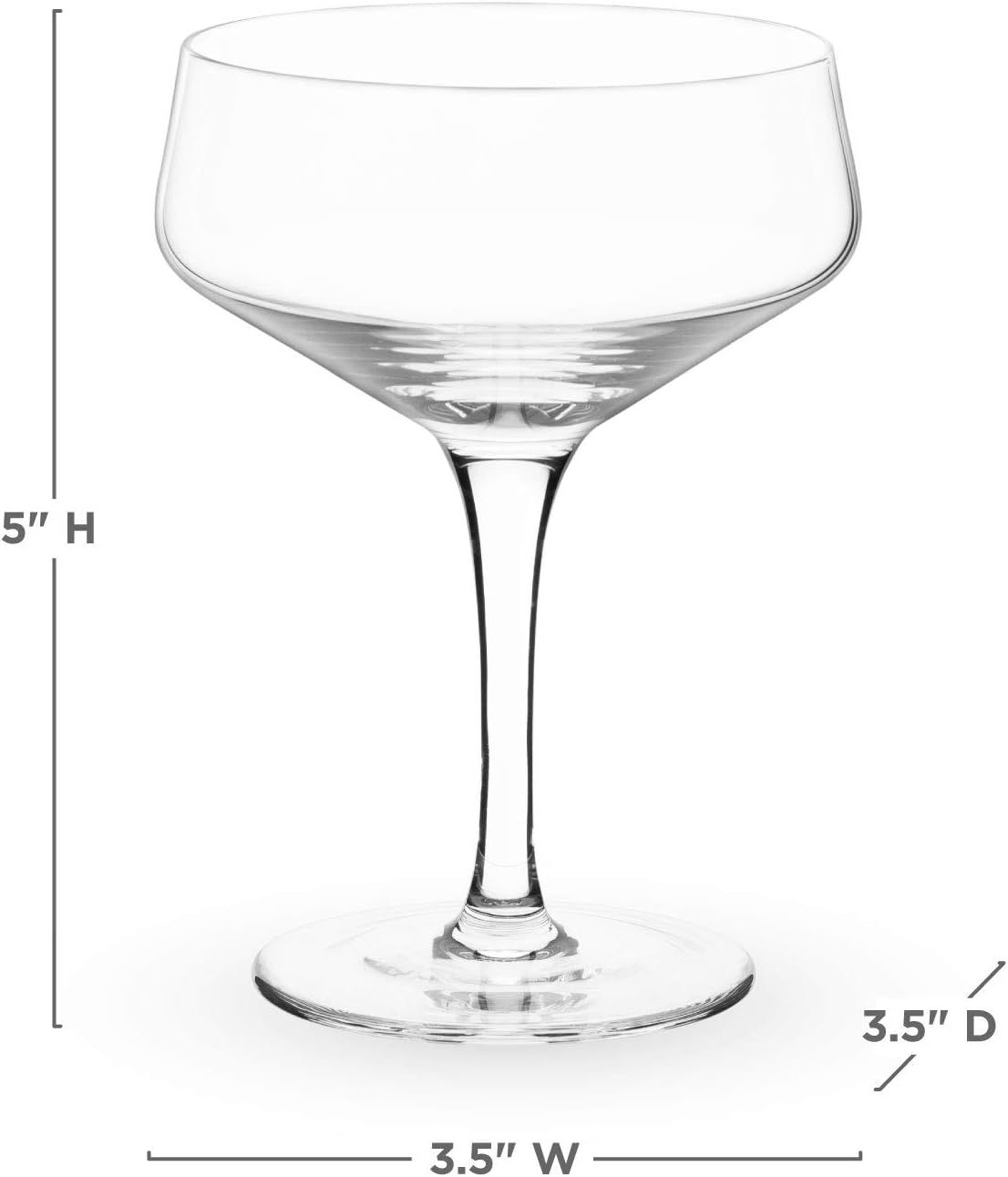Viski – Copas de brandy de 127 cm cupé talla única Copas Coupé Amaro ...