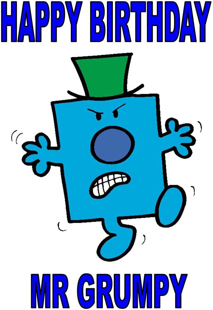 Mr Grumpy Birthday Card D2 : Amazon.co.uk: Stationery & Office Supplies