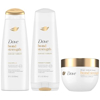 Amazon.com : Dove Bond Strength Shampoo & Conditioner Set + Hair Mask ...