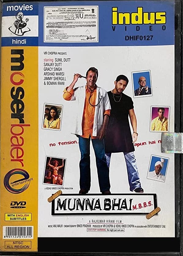 Munna Bhai M.B.B.S.2003 [DVD]: Amazon.in: Sunil Dutt Sanjay Dutt Arshad Warsi, Rajkumar Hirani ...
