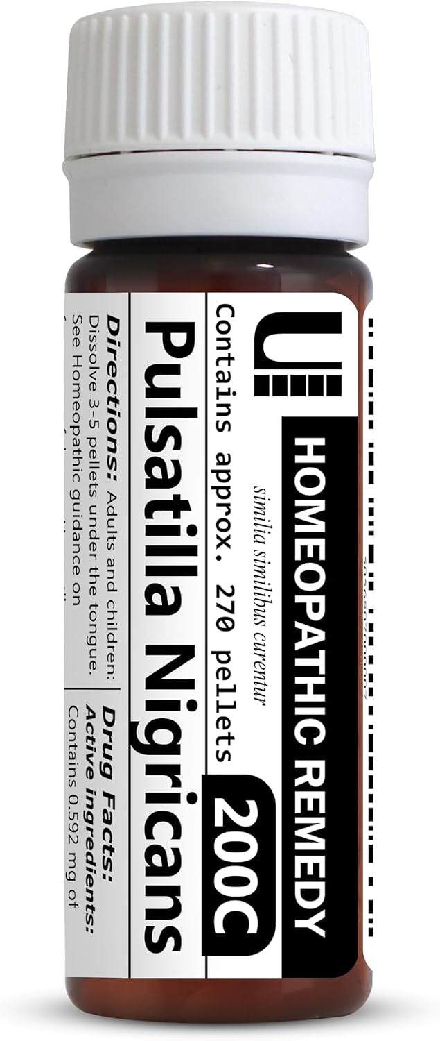 Amazon.com: Pulsatilla Nigricans 200C Homeopathic Remedy, 270 Pellets ...