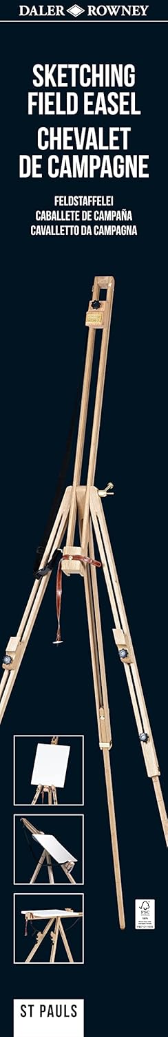 Daler-Rowney St Pauls Folding Field Easel, 32.99 x 5.04 x 2.99in, 100% ...