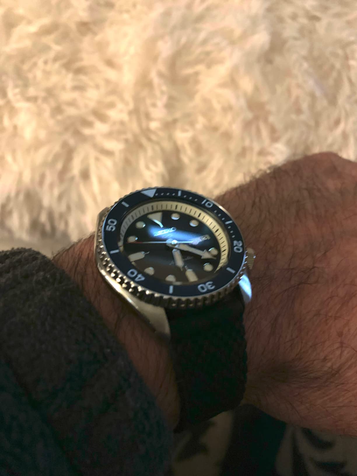 $36/mo - Finance Seiko SRPD95 Seiko 5 Sports Men's Watch Black 42.5mm ...