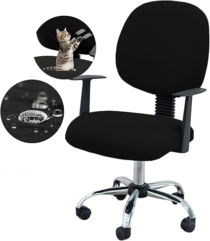 Amazon.com: DVLOL Office Computer Chair Seat Covers, Water-Resistant ...