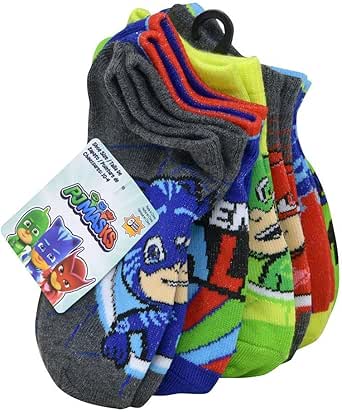 Amazon.com: PJ Masks Seeing Stars 6-Pack Kids Socks Size 6-8 : Clothing ...