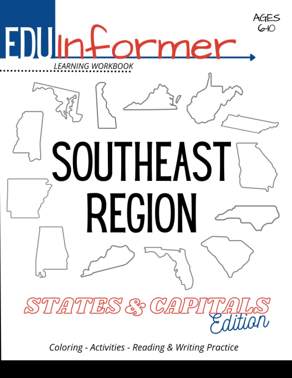 Southeast Region Capitals Southeastern States Lapbook Part 1