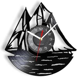 IUPPA Wall Clock - 12 Inch Captain Ship Wheel Wall Art Ship Steering ...