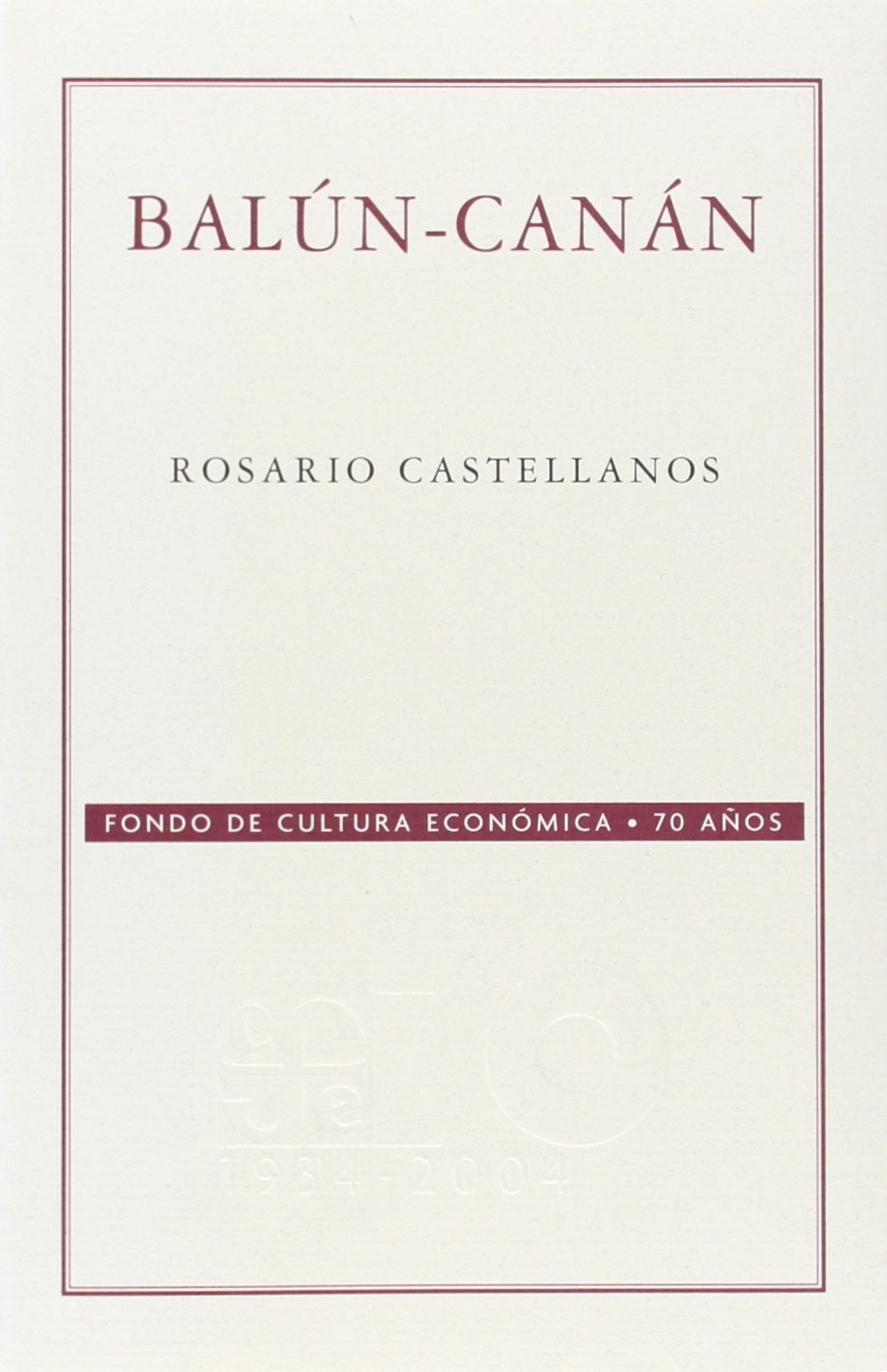 Balun Canan : Rosario Castellanos: Amazon.com.mx: Libros