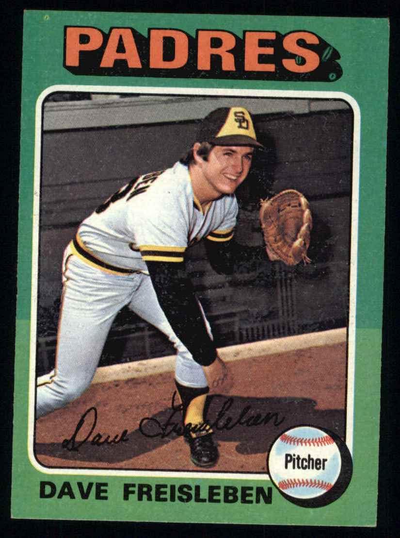 Amazon.com: 1975 Topps # 37 Dave Freisleben San Diego Padres (Baseball ...