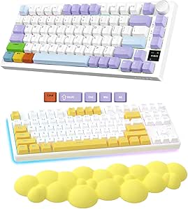 Amazon.com: ATTACK SHARK Ajazz AK820 Pro Hot Swappable Mechanical Keyboard,75% TKL RGB Backlit ...