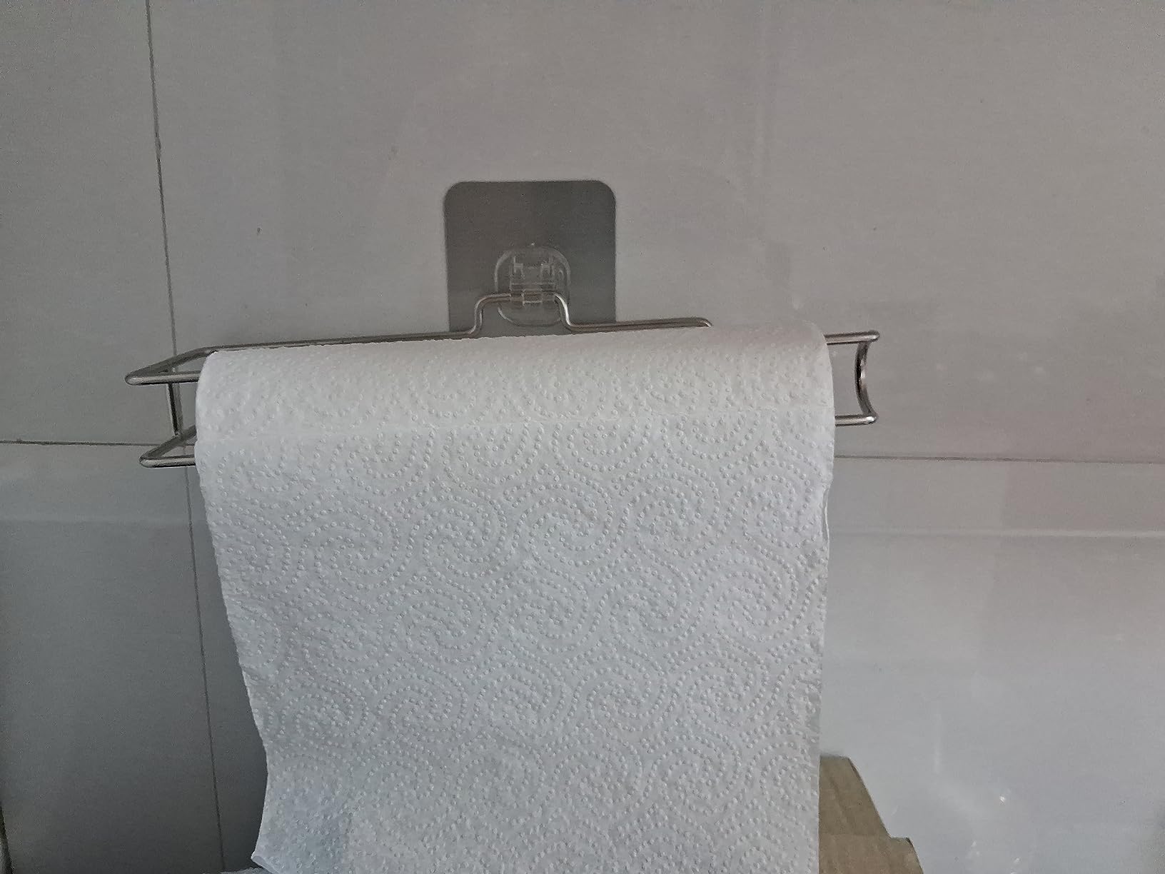 HOKIPO Magic Sticker Series Stainless Steel No Drill Kitchen Paper Roll ...