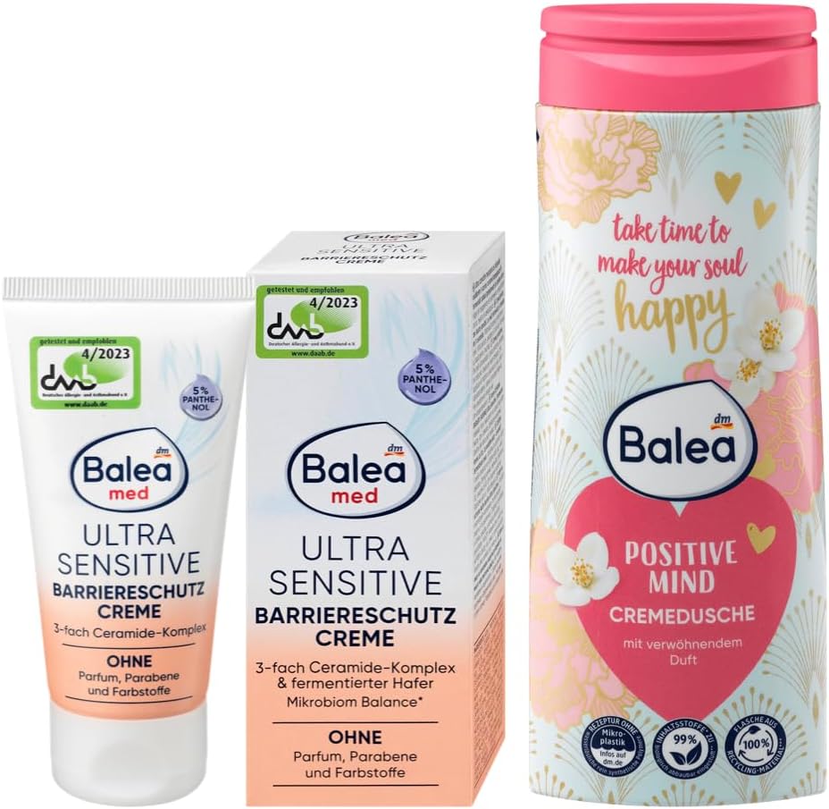 Balea 2er-Set Hautpflege: Med Ultra Sensitive Gesichtscreme ...
