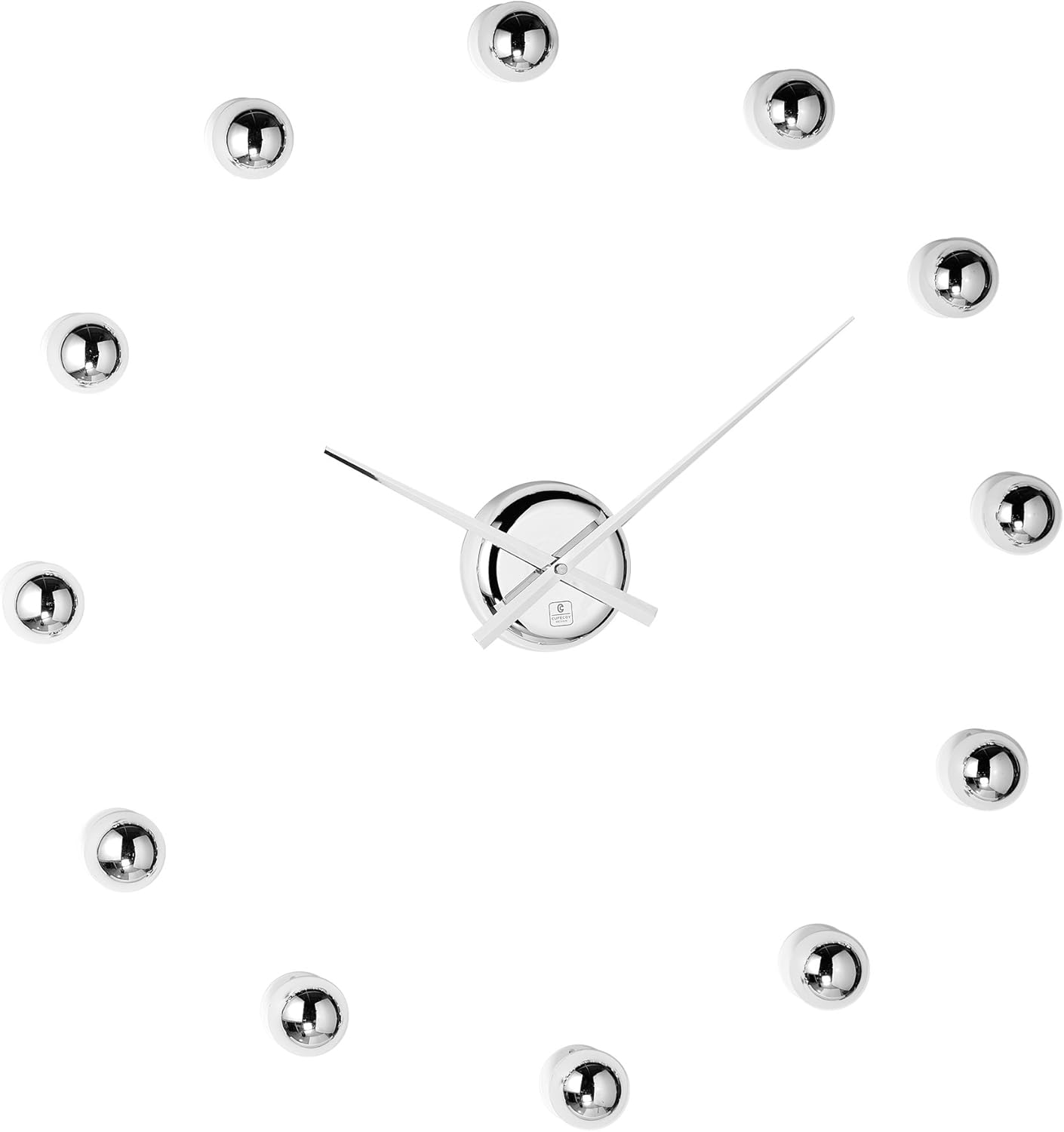 Amazon.com: CUPECOY DESIGN DIY Ball Clock in Chrome Finish : Home & Kitchen