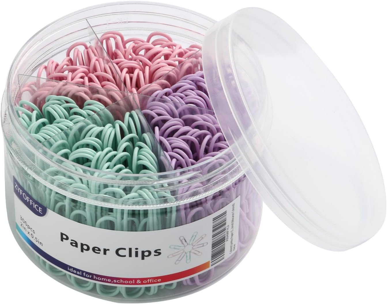 Amazon.com : Pastel Jumbo Paper Clips, 300pcs 2 Inch (50 mm) Paper Clip ...