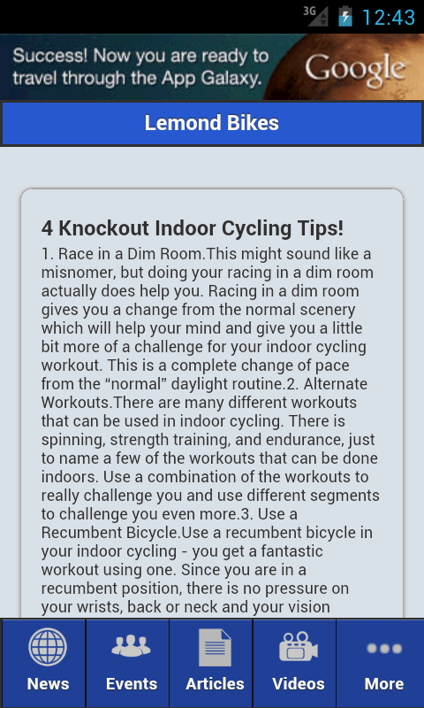 Exercise Bike - App on Amazon Appstore