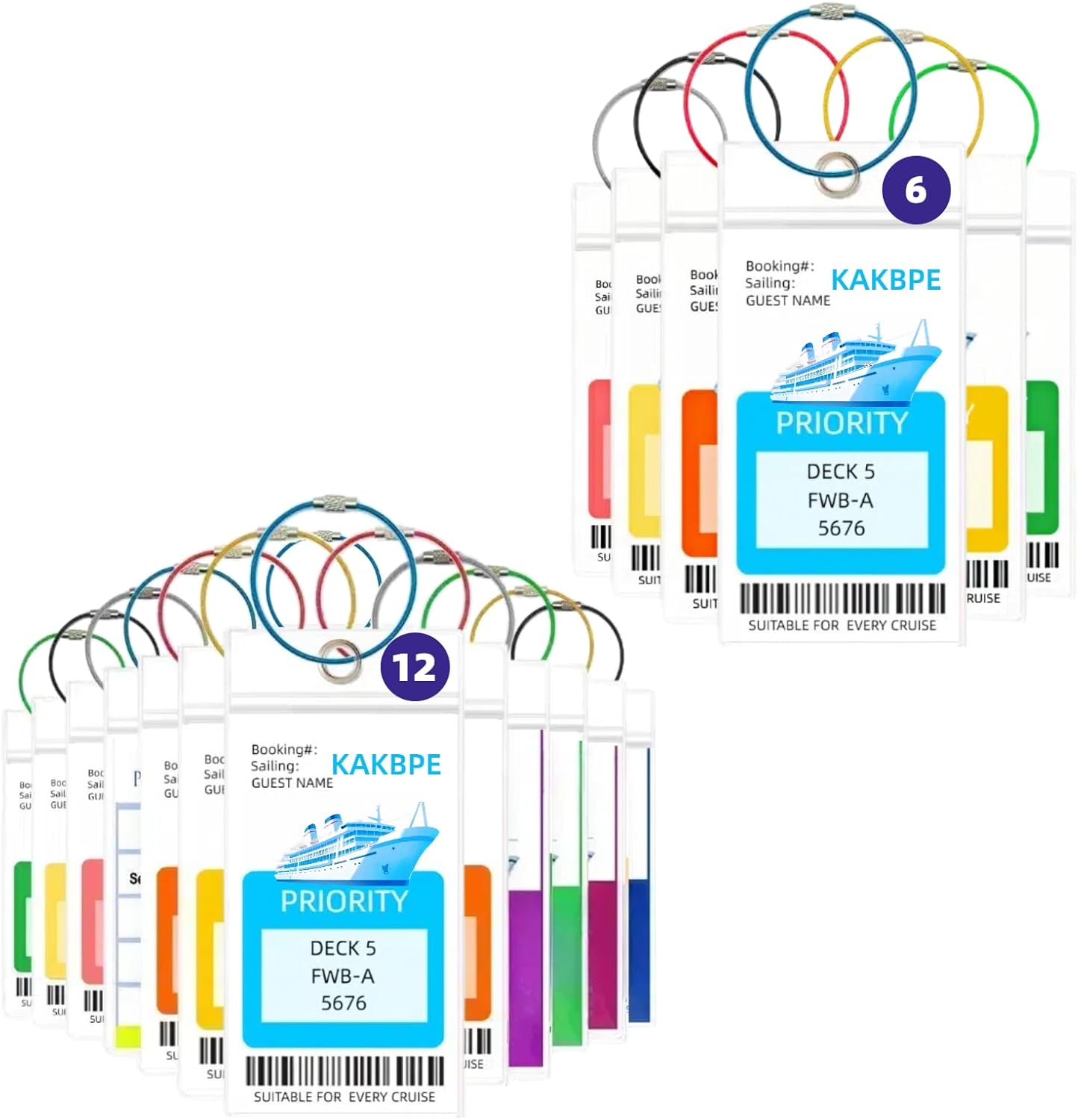 Amazon.com | Cruise Luggage Tags, Carnival Cruise for NCL, Princess ...