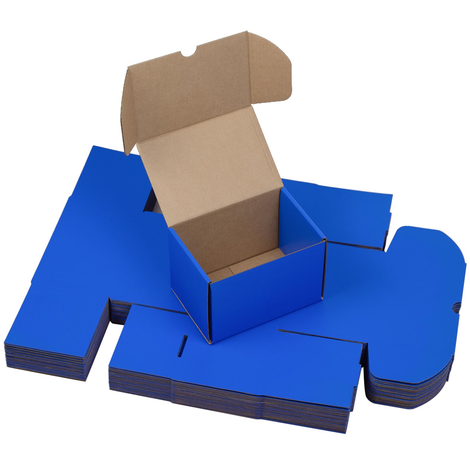 Amazon.com: HESESOH 6x4x4 Inches Shipping Boxes Pack of 25, Blue ...