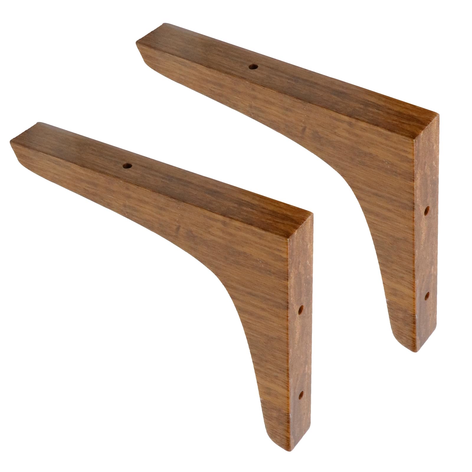 Amazon.com: Antrader 2PCS Wooden Shelf Brackets,Solid Wall Mount Wood ...