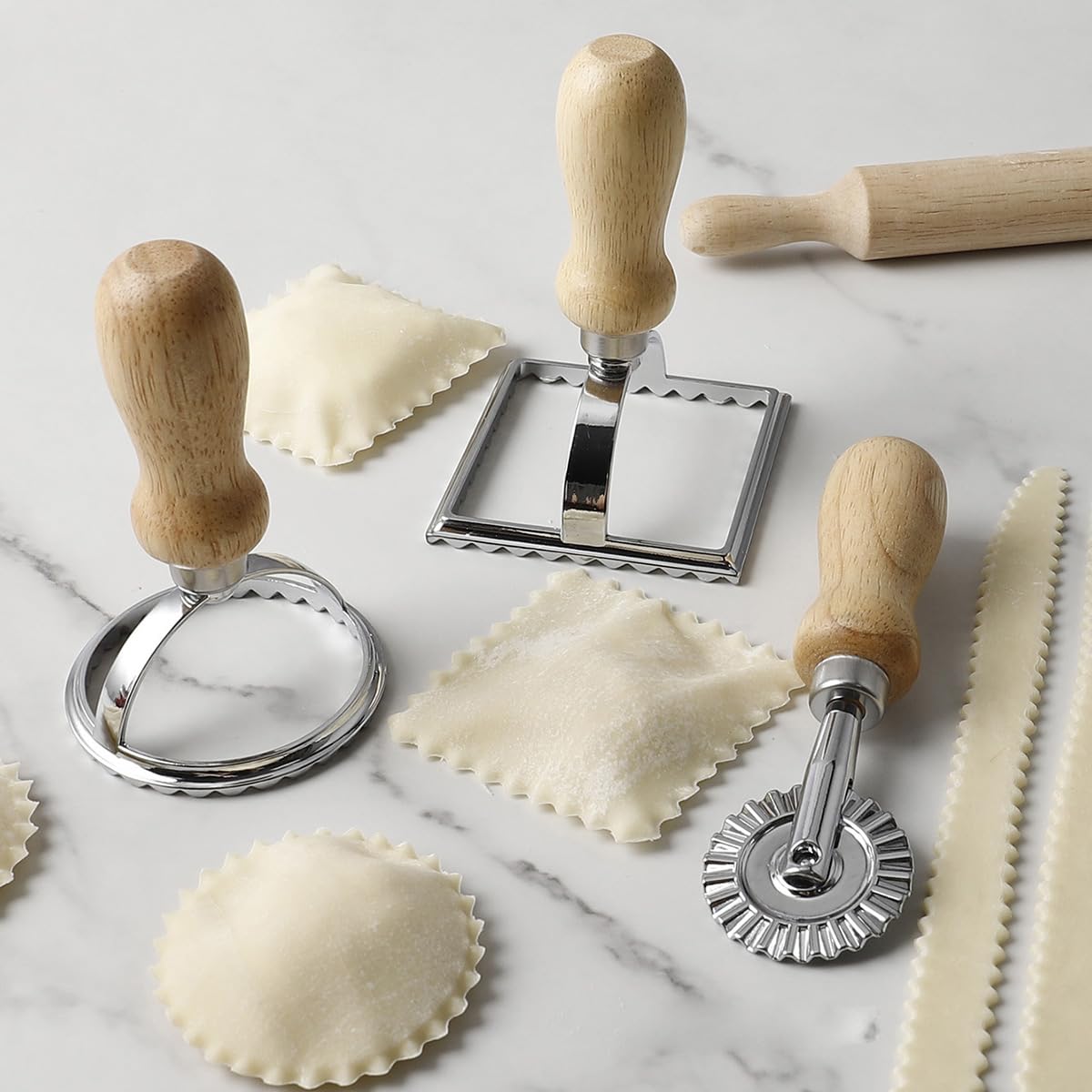 Snapklik.com : EUSKKEM Pasta Ravioli Stamp Maker Cutter,Pasta Cutter ...