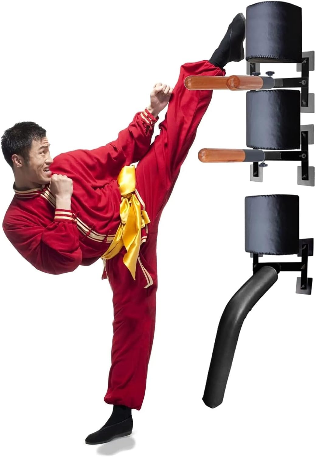 Amazon.com: QIANMEI Wing Chun Dummies Wall Mounted Wing Chun Dummy ...