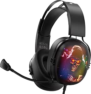 Amazon.com: RYR USB Gaming Headset for PC, Gaming Headphones with Noise ...