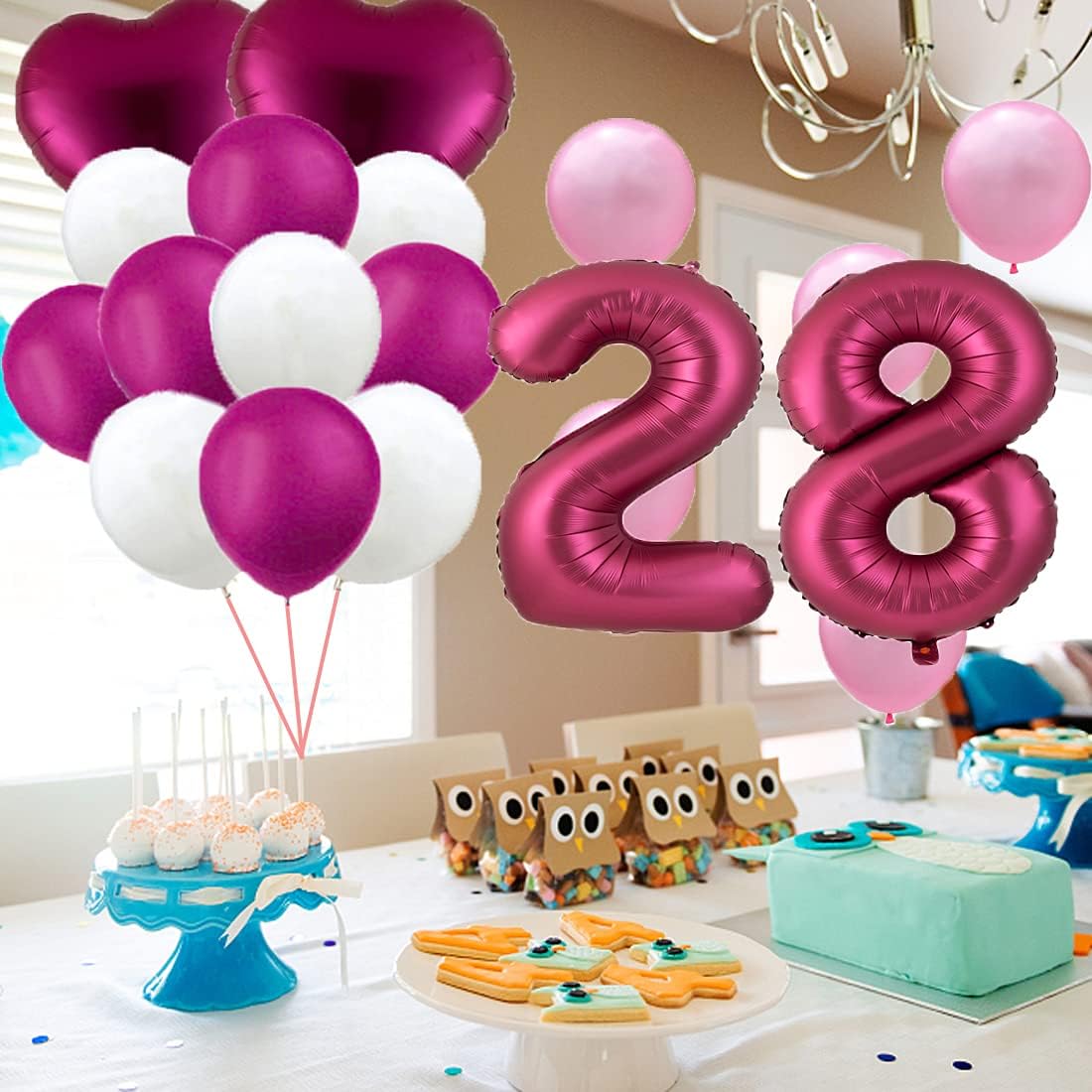 Buy Sweet 28th Birthday Balloon 28th Birthday Decorations Happy 28th ...