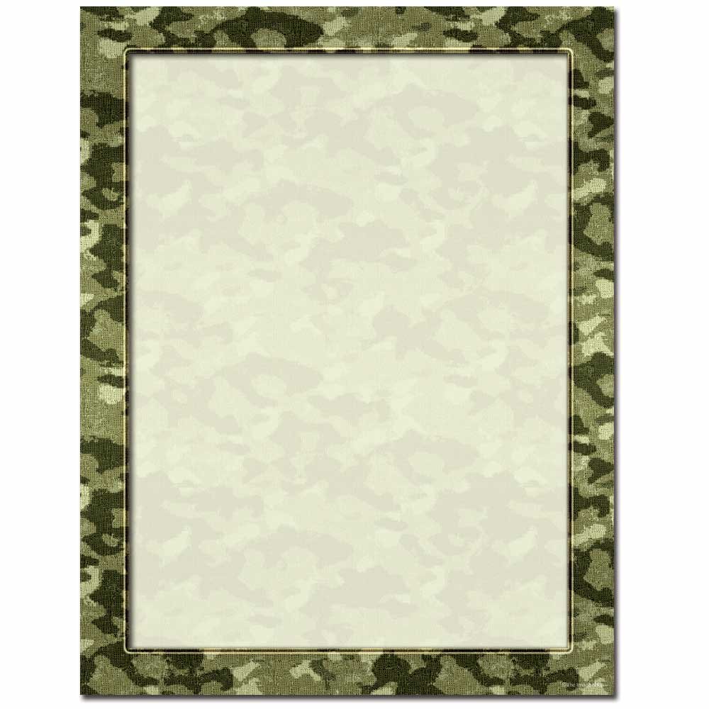 Amazon.com : Camouflage Letterhead Laser & Inkjet Printer Paper, 100 ...