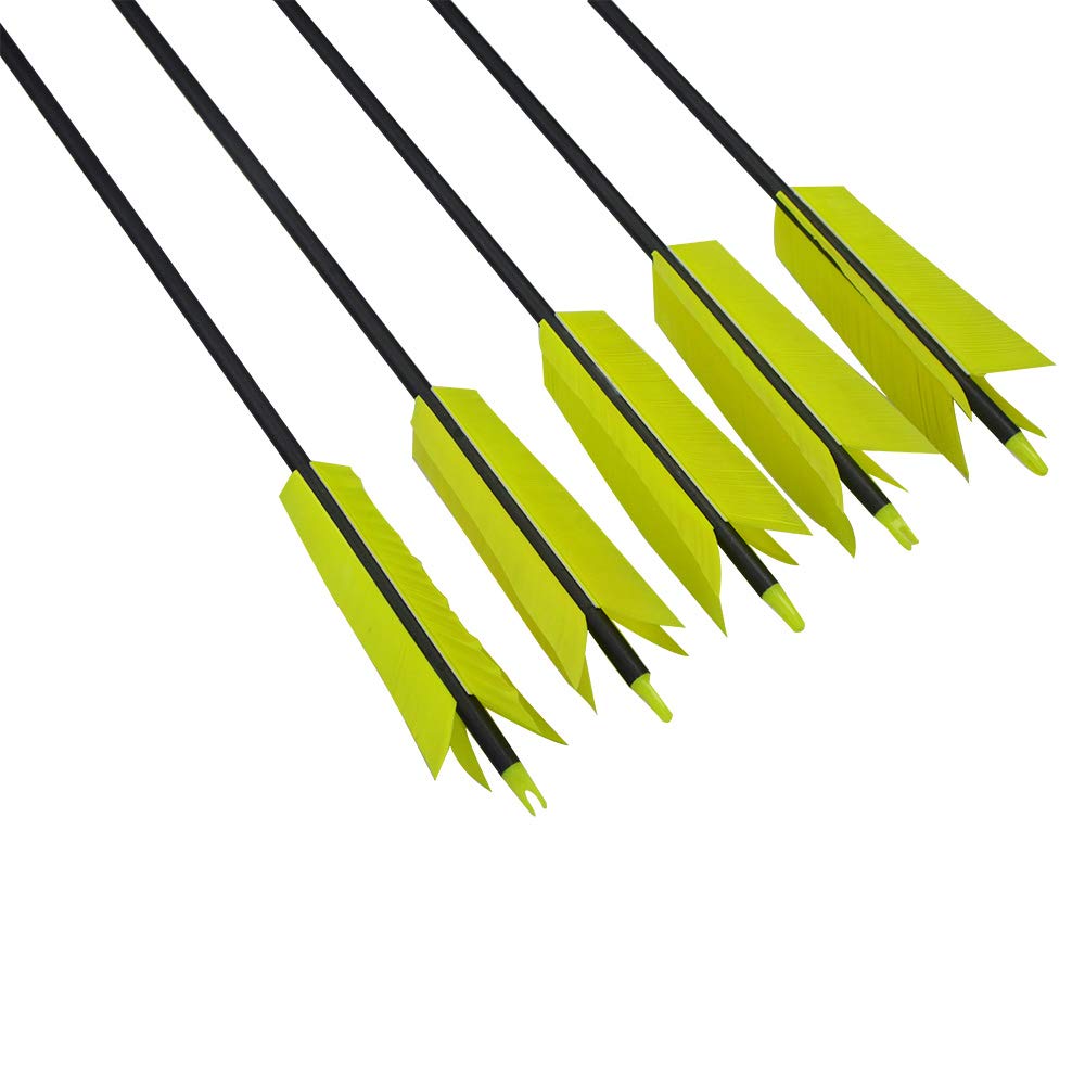 Flu Flu Arrows AMEYXGS Flu-Flu Archery Arrows - 12 Pack 30 Inch Carbon ...
