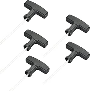 5pcs Engine Starter Handle, Lawn Mower Pull Cords 125cm Handle Pull ...
