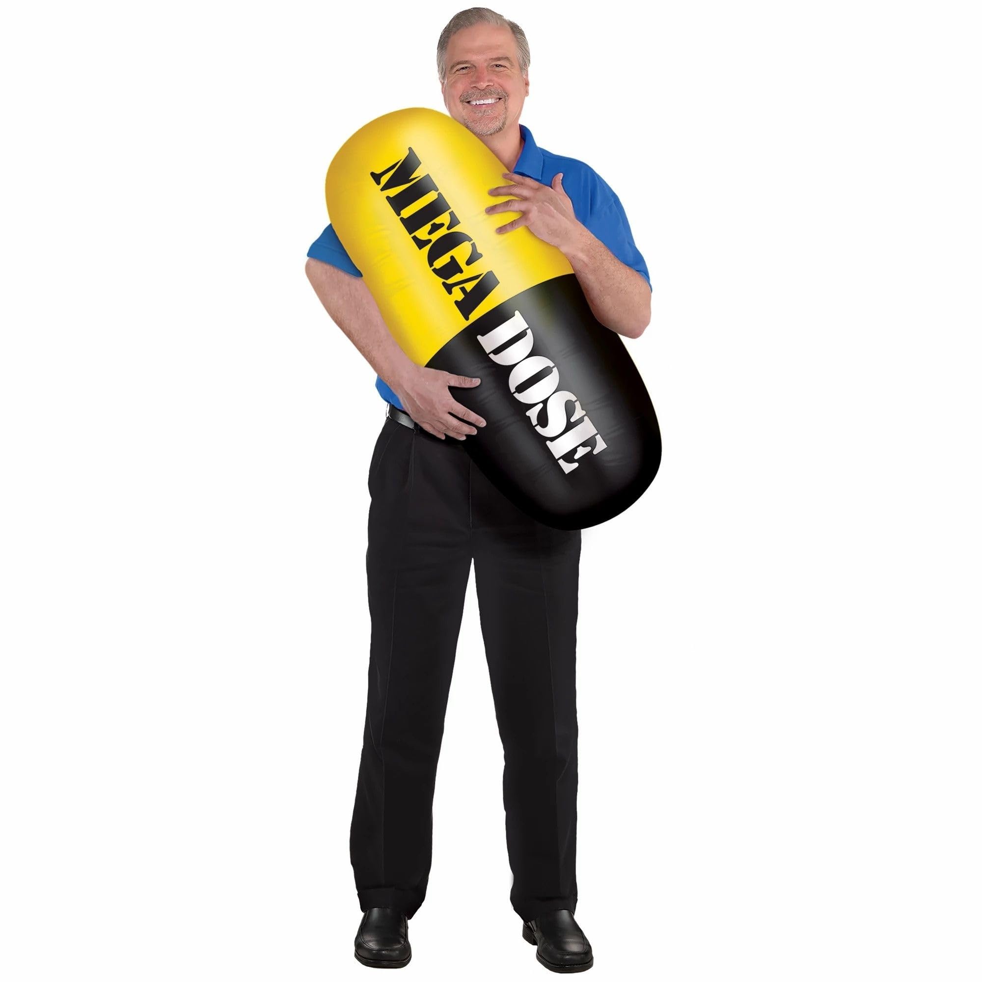 Amazon.com: Yellow & Black Plastic Inflatable Pill Prop - 3' (Pack of 1 ...