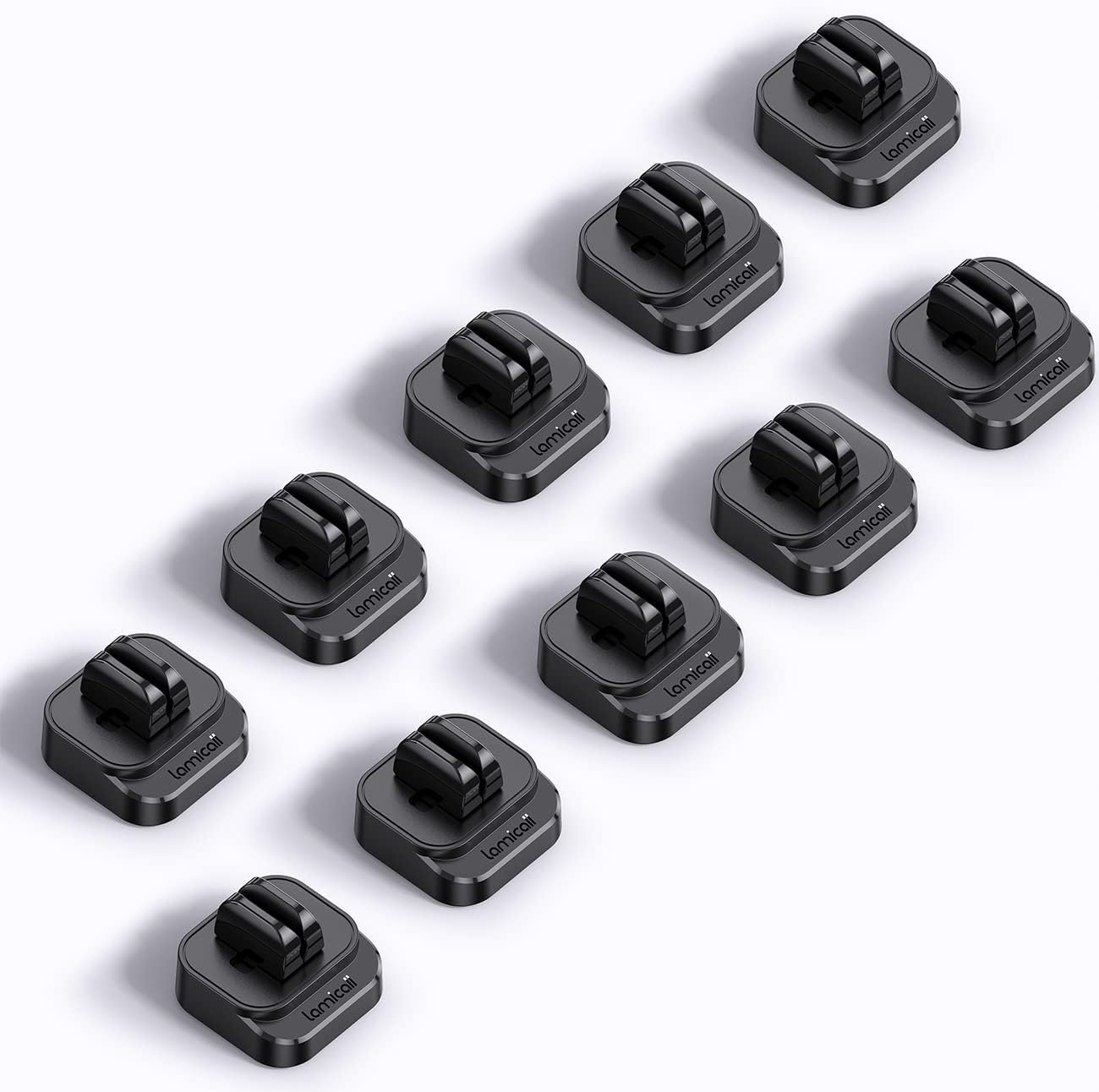 10Pack Cable Spring Holder Clips, Cord Organizer for Desk - Lamicall ...