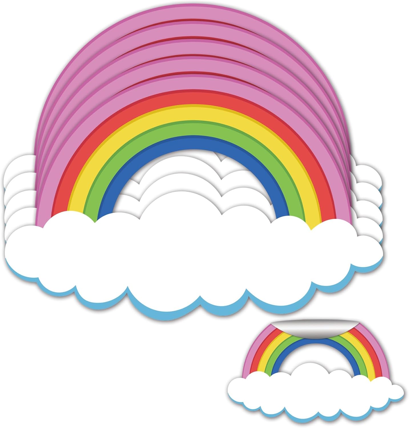 Amazon.com : 50 Rainbow Name Tags Rainbow Name Plates Self Adhesive ...