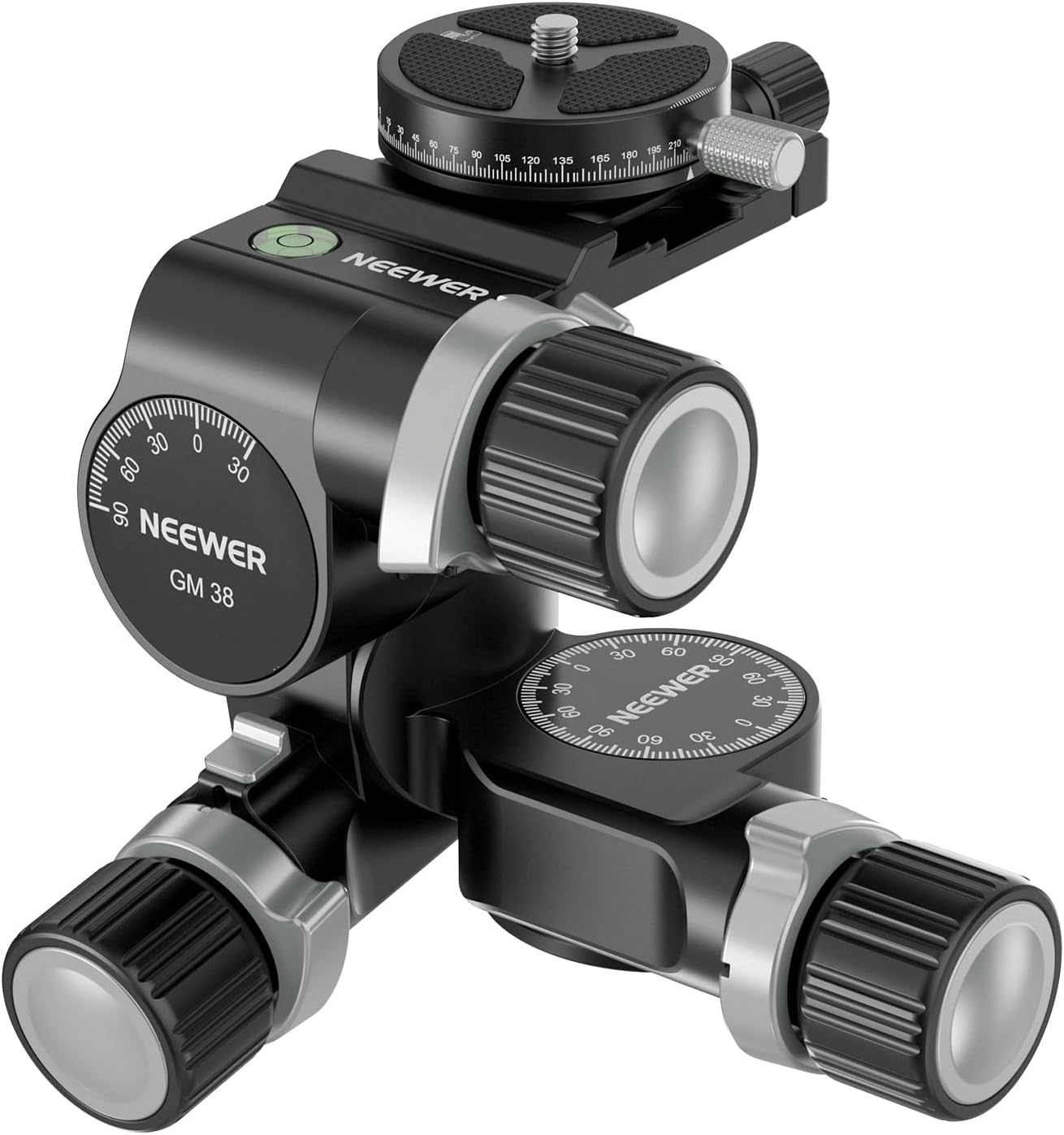 Amazon.com : NEEWER 3 Way Geared Tripod Head Supports Millimeter Micro ...