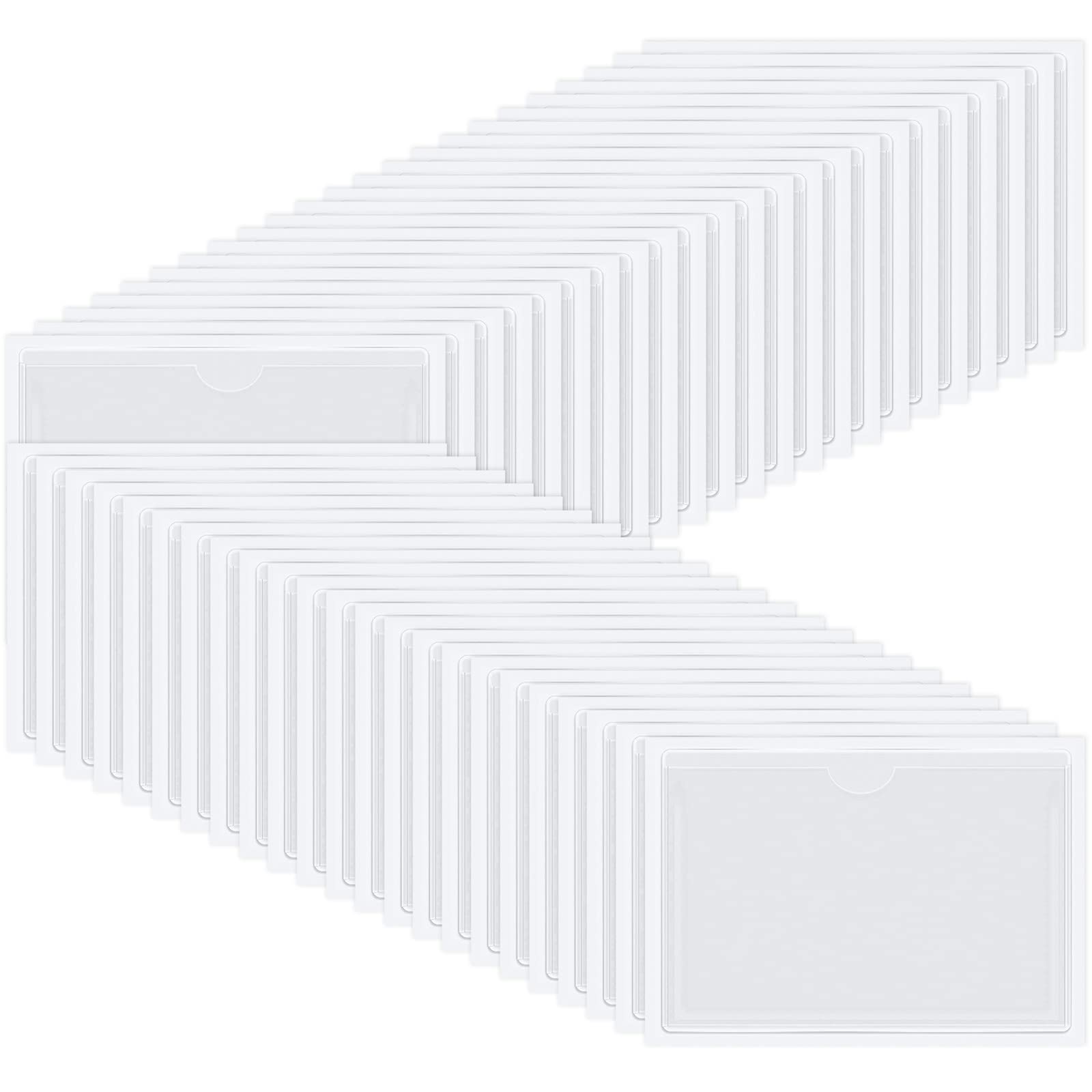 Snapklik.com : Chinco 30 Pcs Self Adhesive Pockets, Bin Labels For ...