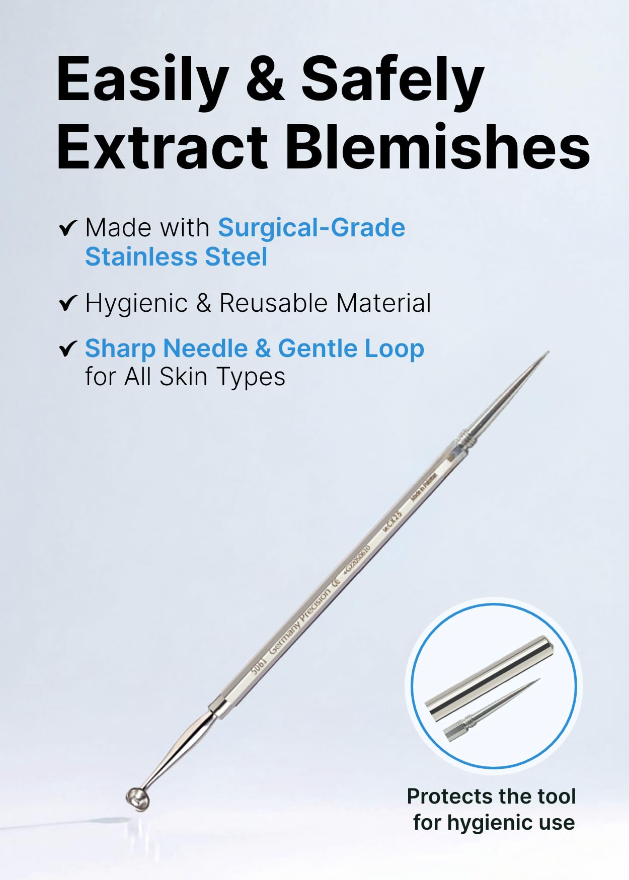 Snapklik.com : Easyderm 2-in-1 Dual-Tip Pimple Popper Tool Perfect Acne ...