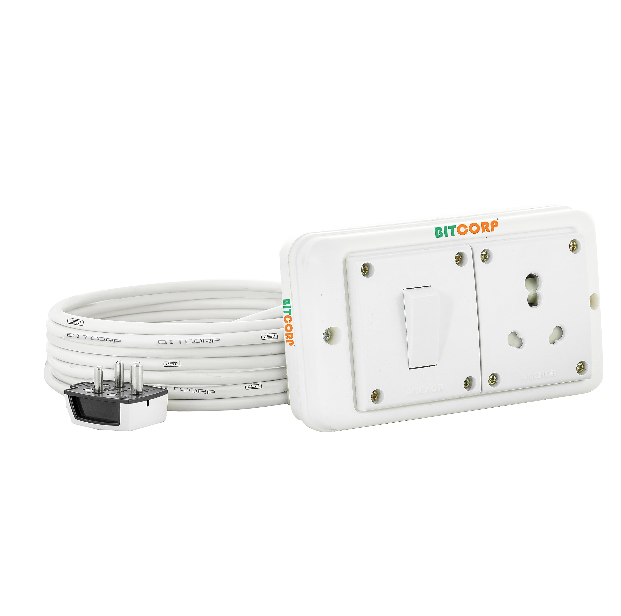 Bitcorp Power Extension Board 1 Socket 1 Switch 16a 3500w | Desertcart Seychelles