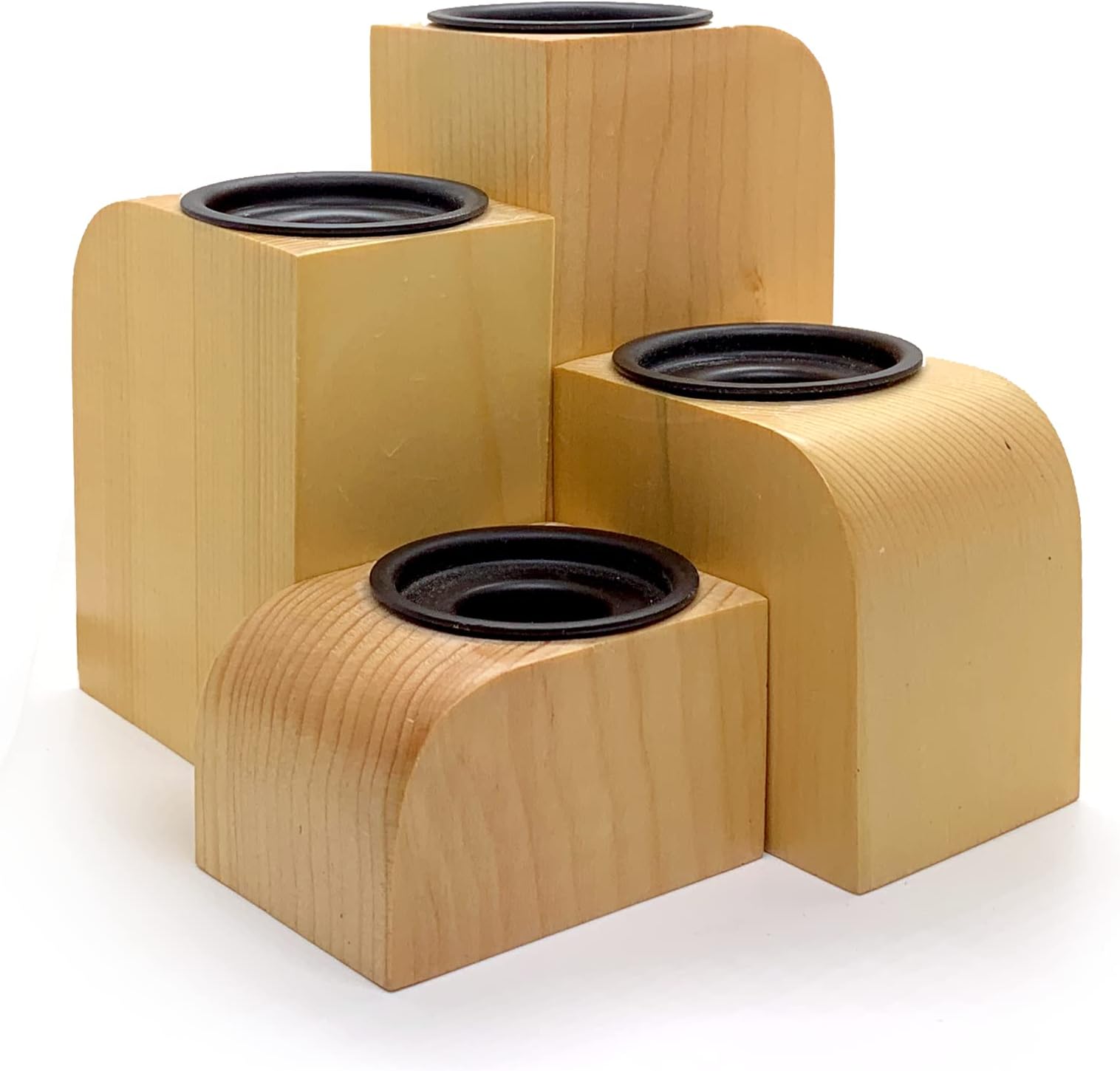 Amazon.com: Luxury Candle Holder for Table Centerpiece - Set of 3 ...