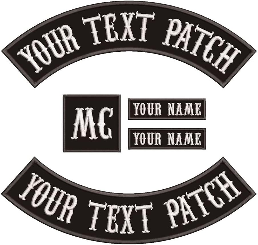 Amazon.com: Custom Embroidered MC Biker Patches, Personalized ...