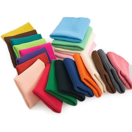 Amazon.com: Finished Knitted Ribbed Cuffs,Replacement Jacket Stripes ...