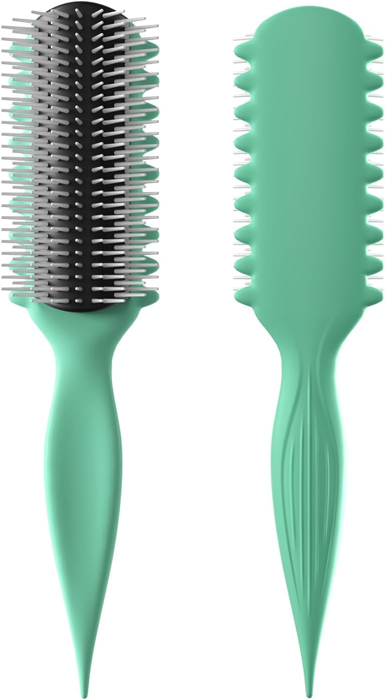 Amazon.com : AM8:00 Curl Defining Brush,9Rows Premium Styling Hairbrush ...