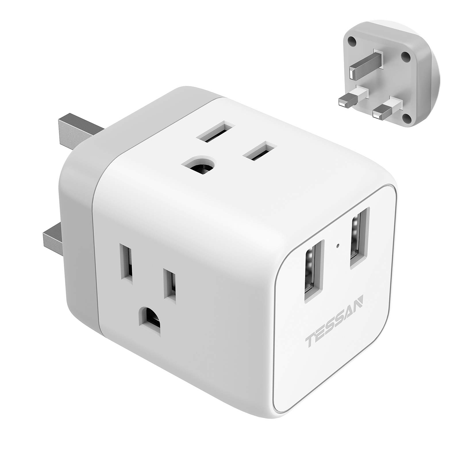 Buy TESSAN US To UK Plug Adapter Type G UK Travel Plug Adapter Buy TESSAN US To UK Plug Adapter Type G UK Travel Plug Adapter