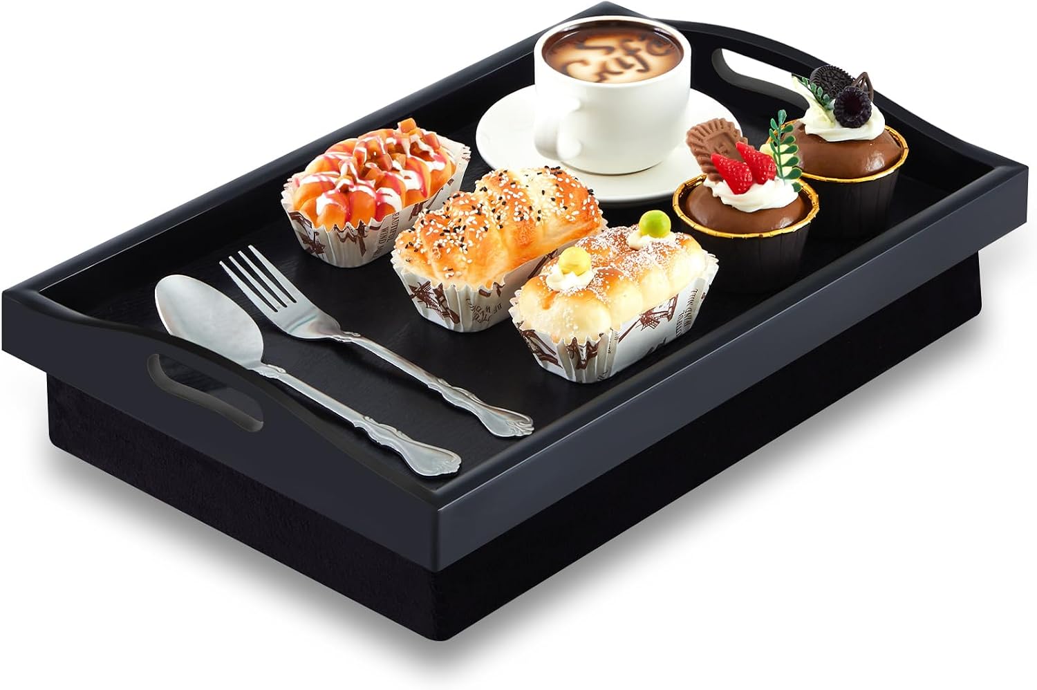 Amazon.com: Pickmesh Bed Lap Tray with Detachable Pillow Serving Lap ...