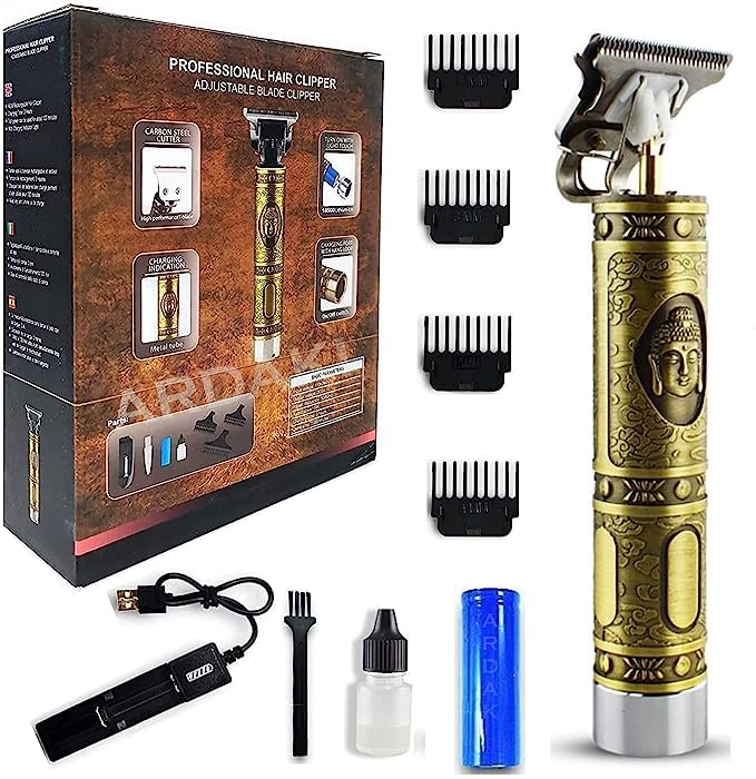 MP-98 T-Blade Professional Buddha Hair Trimmer-Rechargeable Cordless ...