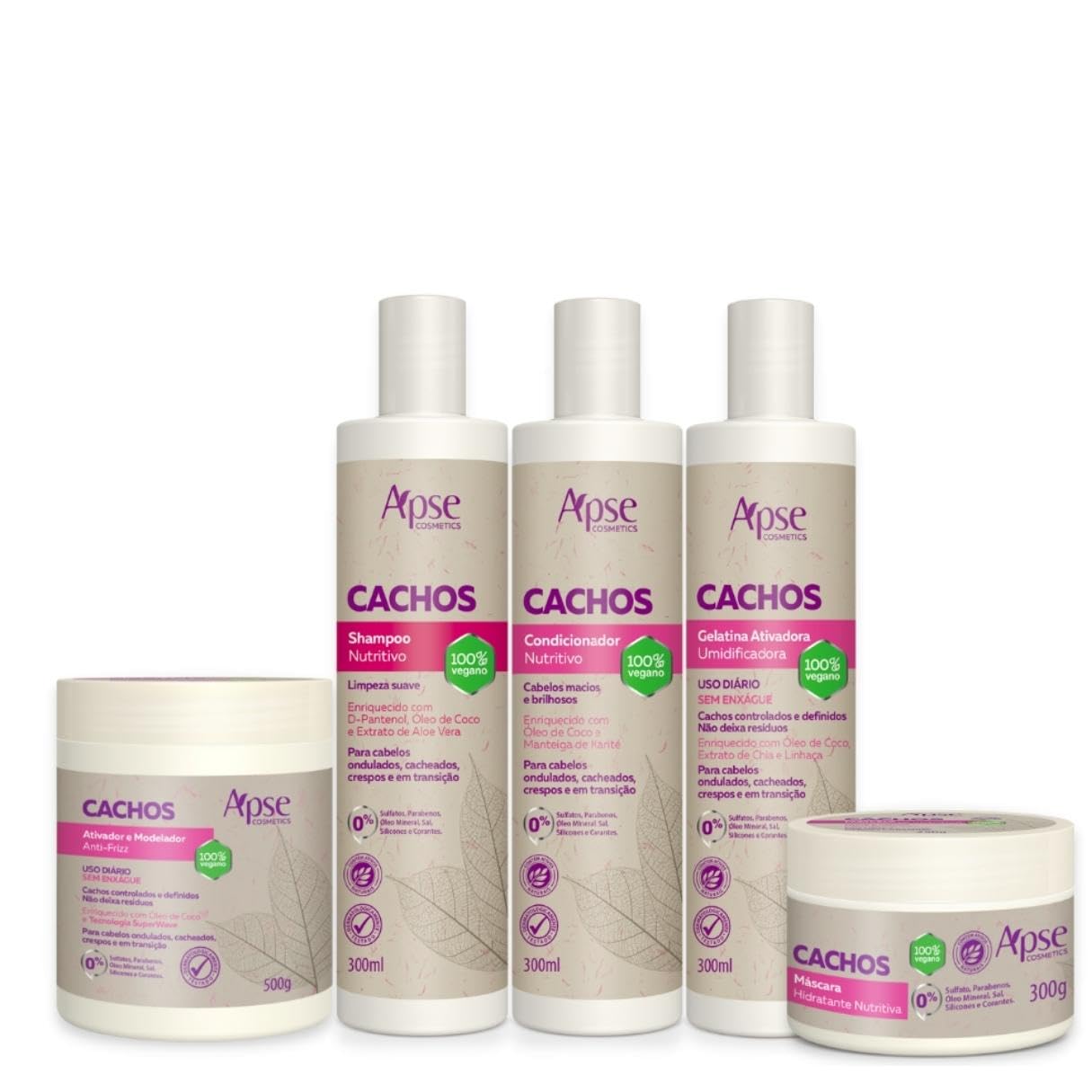 Apse Cachos Kit Completo 5 Itens | Amazon.com.br