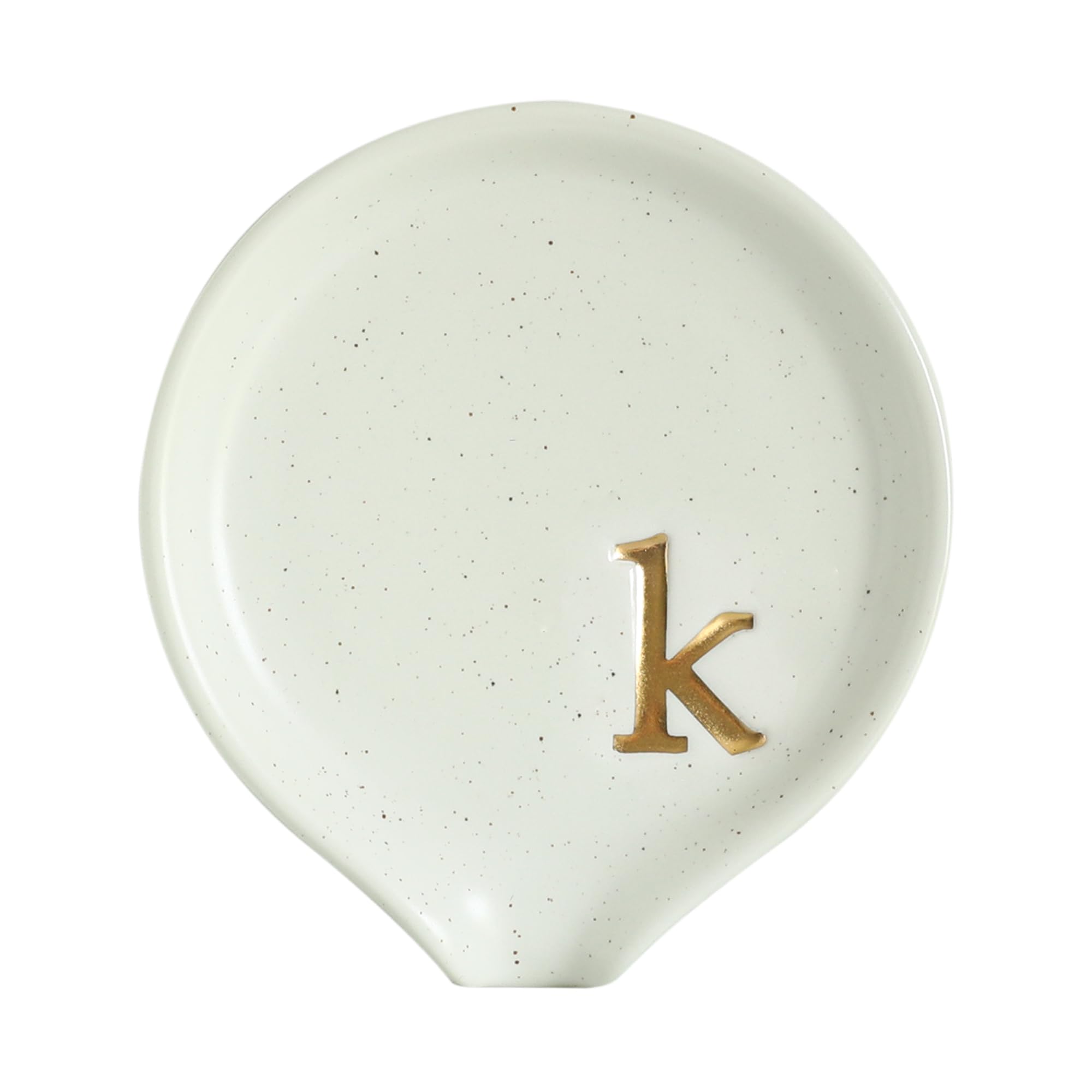 Amazon.com: COLLECTIVE HOME - Ceramic Coffee Spoon Rest, Monogram ...