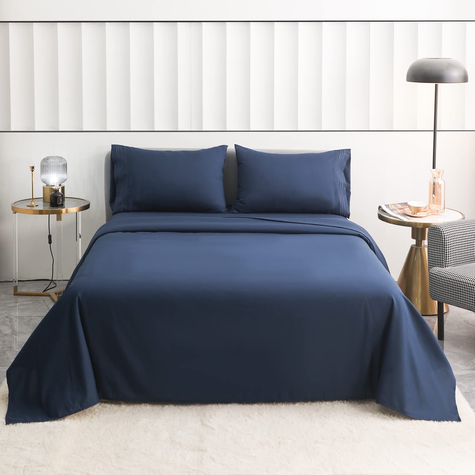 Cove Muse Twin XL Sheet Set 3 Piece College Dorm Room Bed Sheets ...